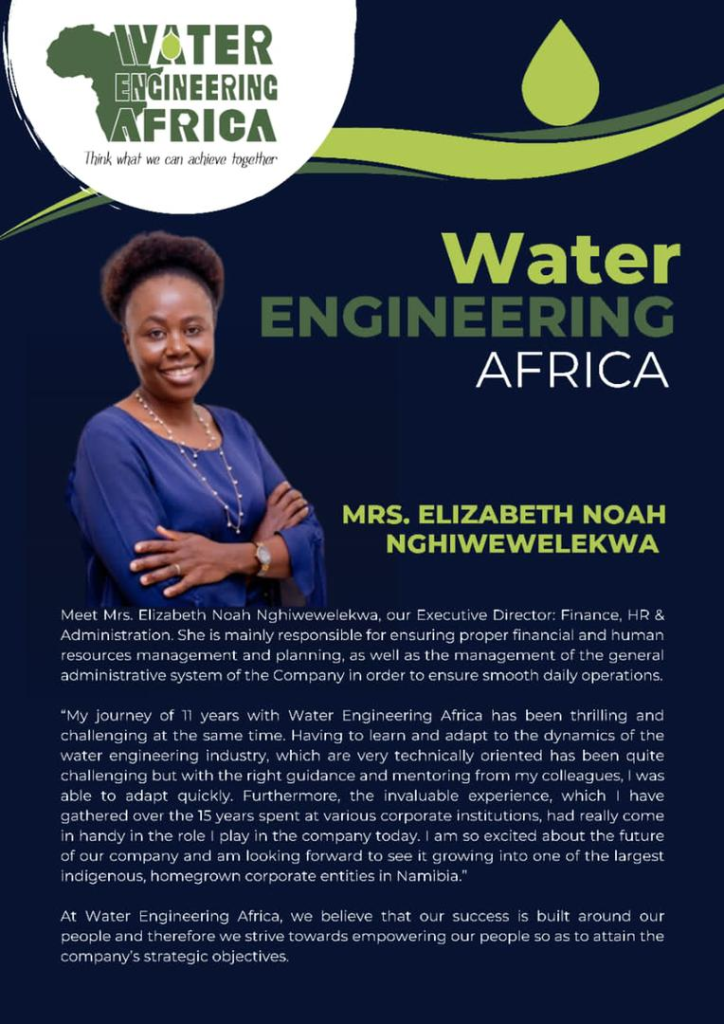 Meet Elizabeth - Water Engineering Africa Pty (Ltd)